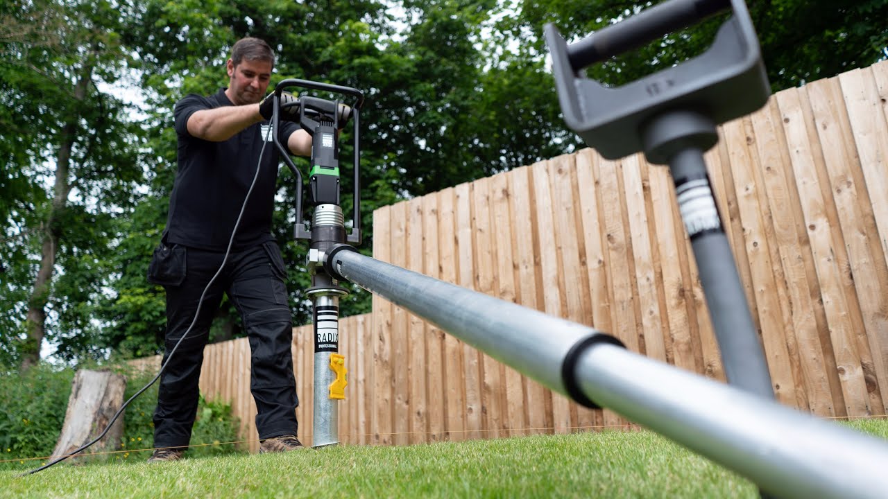 No More Digging • Professional Ground Screw Installers • Eibenstock EHD 2000