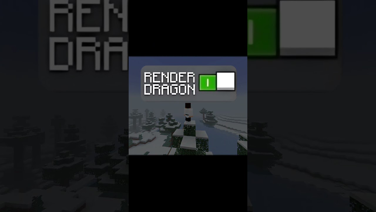 MINECRAFT PLEASE REMOVE RENDER DRAGON😤 #minecraft #minecraftshorts #short #shorts