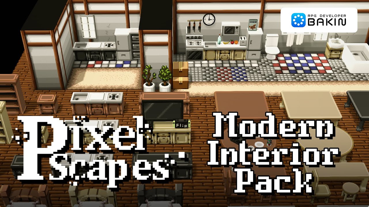DLC: PixelScapes Modern Interior Pack [RPG Developer Bakin]