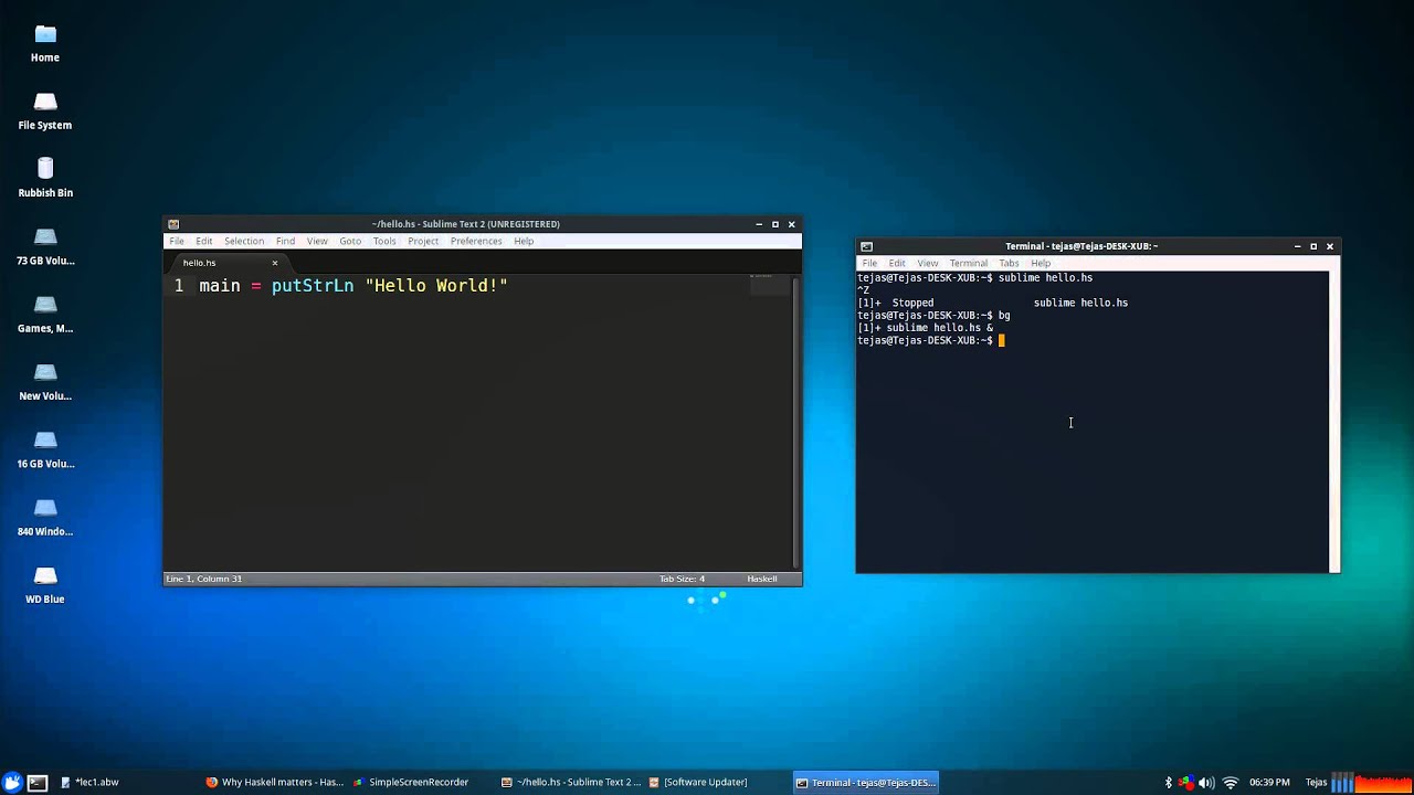 1: Simple Intro to Haskell: 
