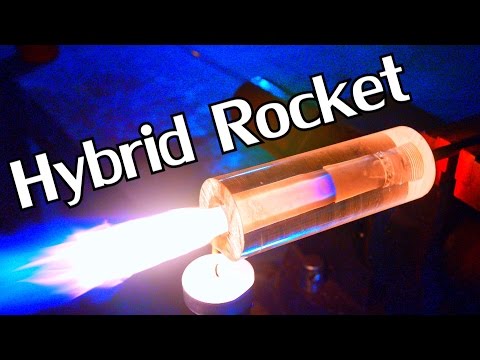 A Transparent Hybrid Rocket Engine Is Some Beautiful Science