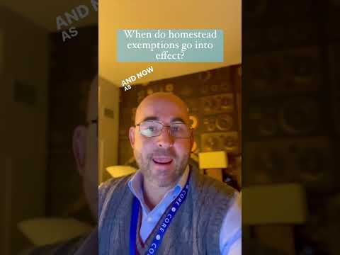 Do you know when your Homestead exemptions go into effect? | When can you use Homestead exemptions?