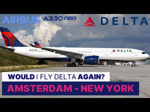 Flying HIGH on Delta's Brand-New Airbus A330-900neo from Amsterdam to New York!