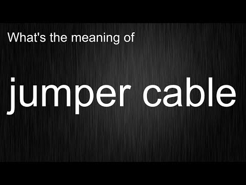 No More Confusion! Explaining "jumper cable" Meaning, Teaching You Standard British Pronunciation!