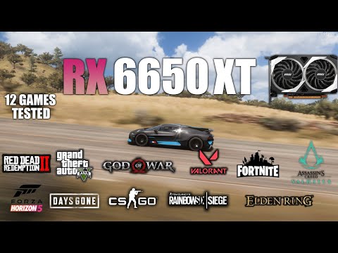 RX 6650 XT : Test in 12 Games - AMD RX 6650 Gaming