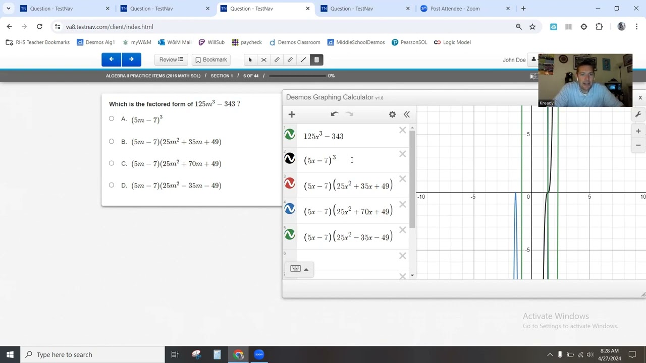 Algebra 2 How to use Desmos