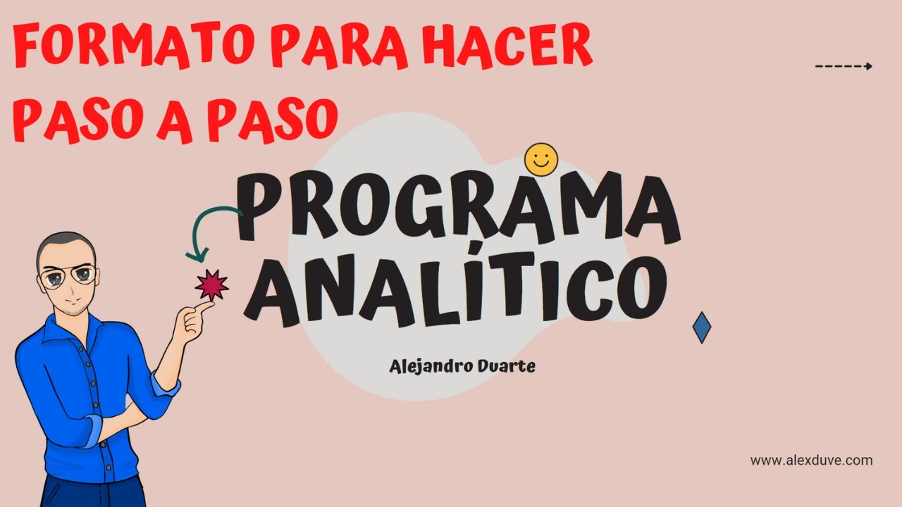 How to create my ANALYTICAL PROGRAM step by step?