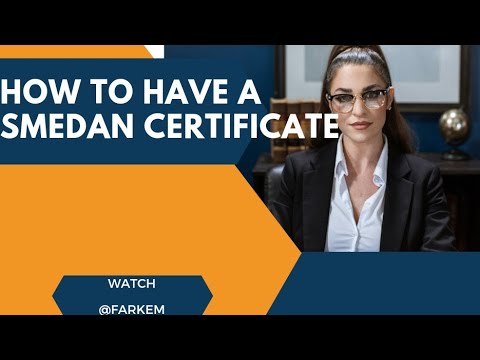 How to have a SMEDAN certificate.