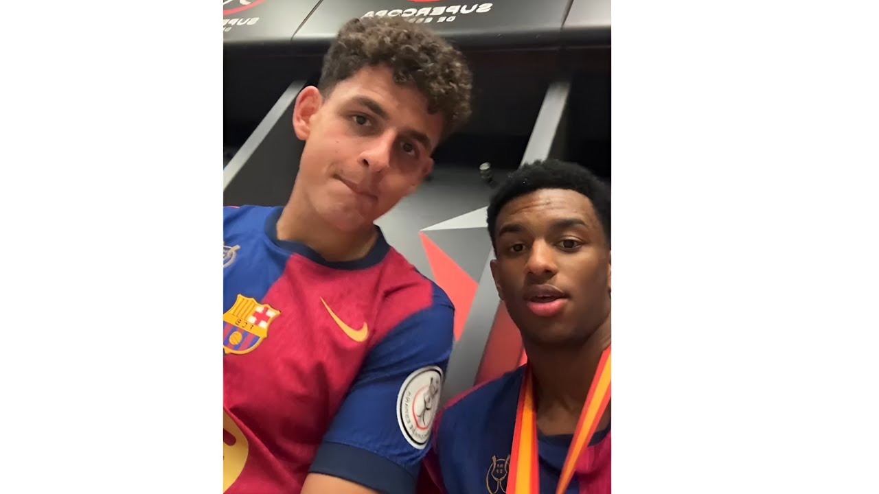 Alejandro Balde live after winning the Spanish Super Cup