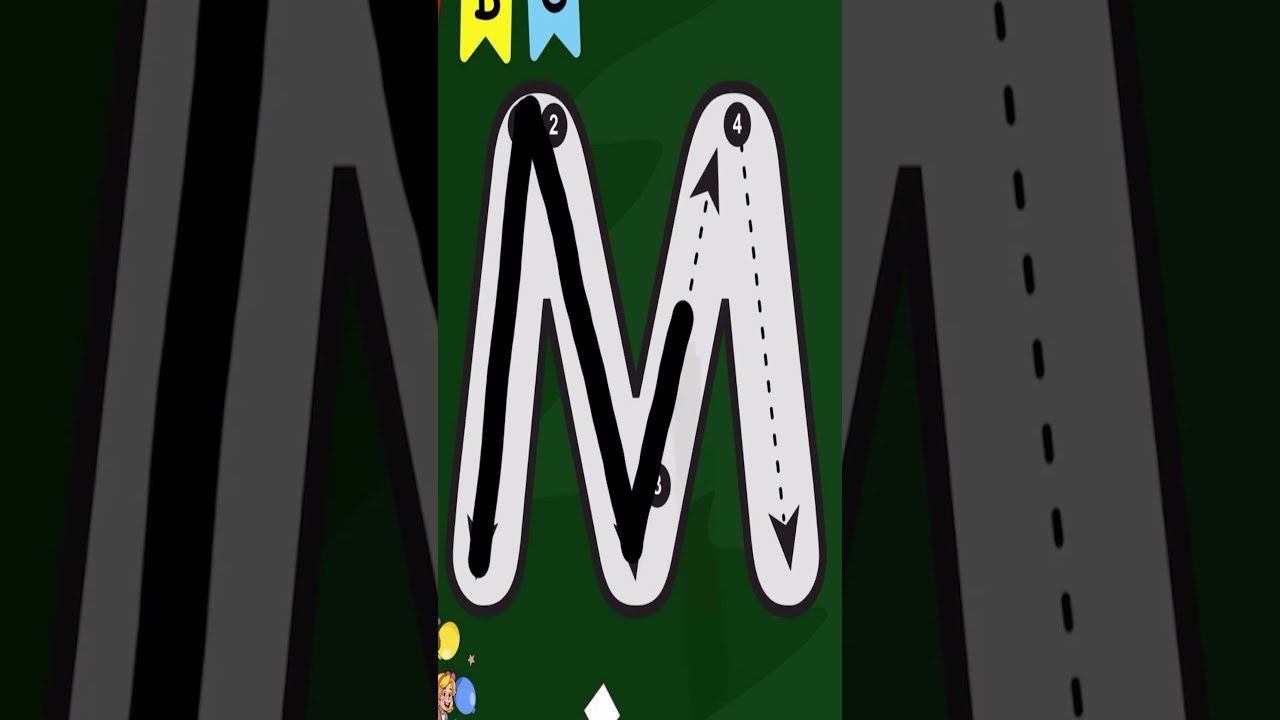 ✏️🐒 Tracing Letter M | Learn to Write Capital and Small M | Fun Phonics for Kids |
