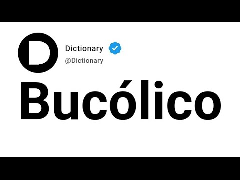 Bucólico Significado En Inglés
