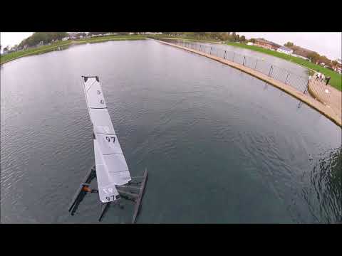 Drone Footage from Gosport | British Model Multihull Association