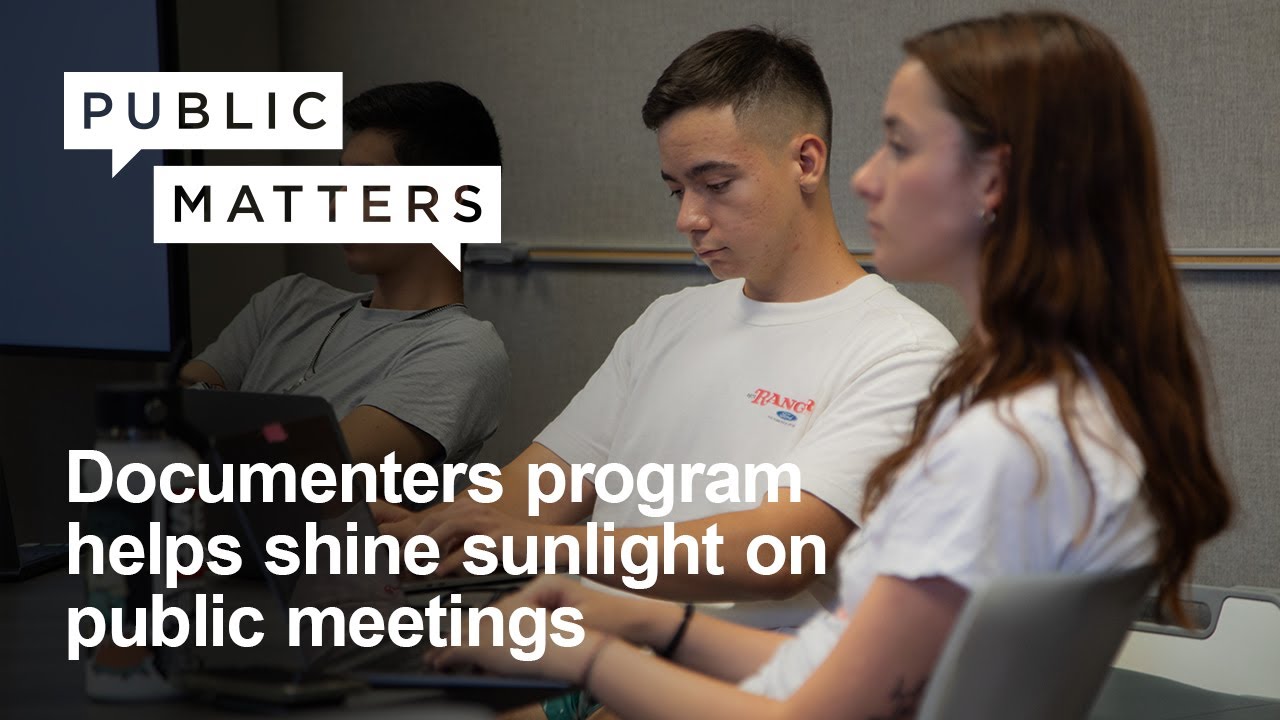 Documenters program helps shine sunlight on public meetings