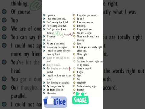 Ways to say I Agree #learnenglish #englisheasy #dailyenglish #ielts #viralshorts #synonyms #viral