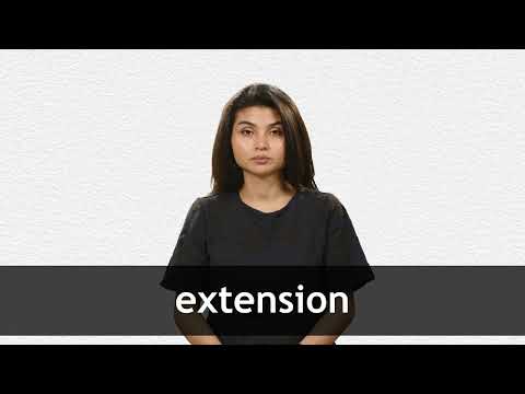How to pronounce EXTENSION in American English
