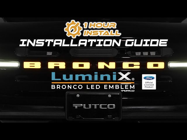 Ford "BRONCO" LED Emblem - SharpTruck.com