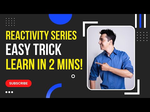 Easy trick to learn Reactivity Series in 2 minutes | Class 10 | Metals and Non metals