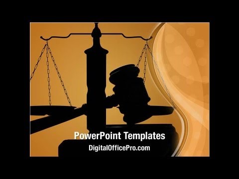 Law Symbols PowerPoint Template Backgrounds - DigitalOfficePro #00093