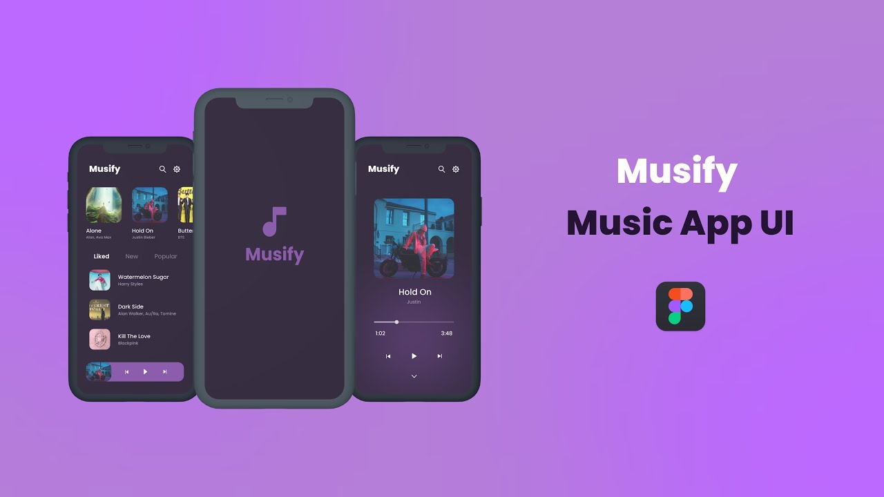 Music Player App UI design complete tutorial | Figma UI Design | De Code with Aswin