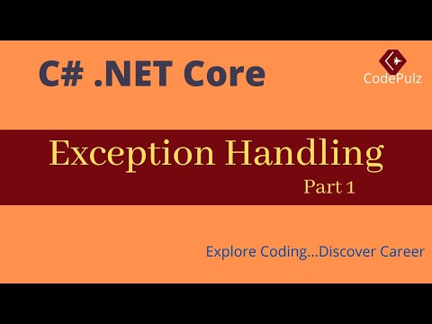 Exception Handling in C# with Practical Examples - Part 1 | CodePulz