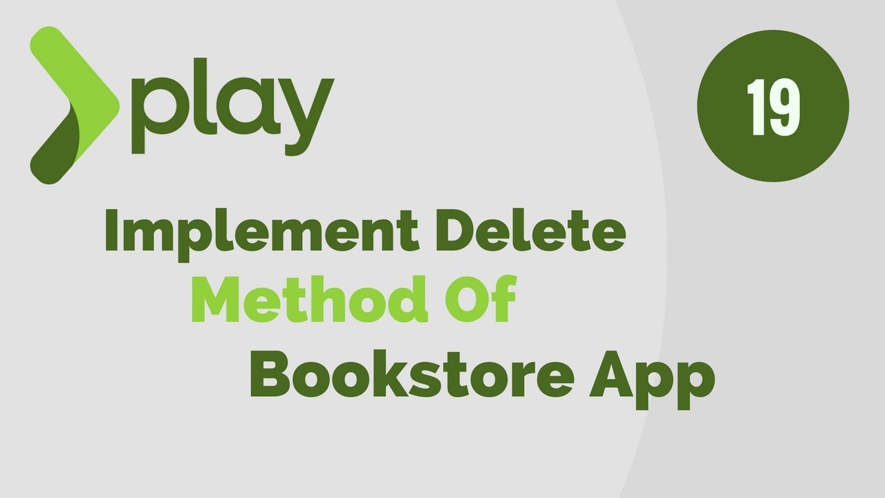 Play Framework Tutorial in Java # 19 |  Implement Delete Method of BookStore Application