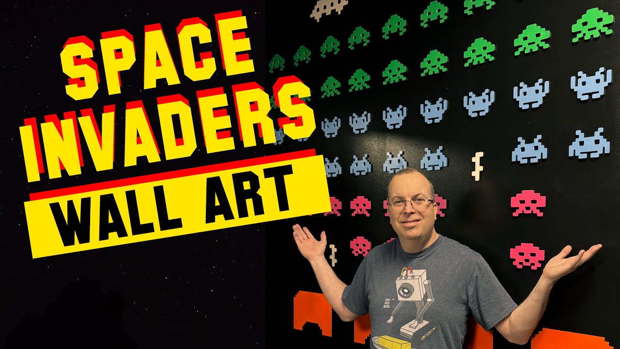 Space Invaders Wall Art with The 8-Bit Guy