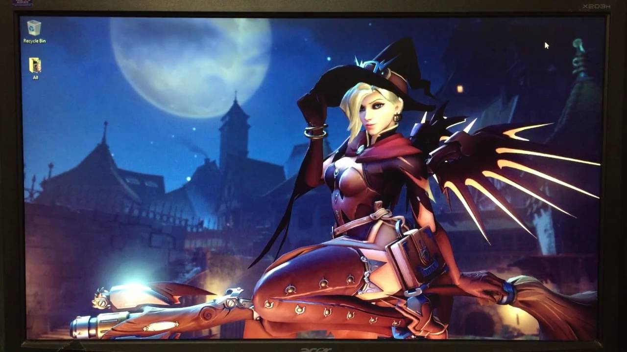 How To Get Live Witch Mercy Wallpaper - Windows 10