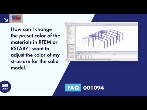 FAQ 001094 | How can I change the preset color of the materials in RFEM or RSTAB? I want to ad...