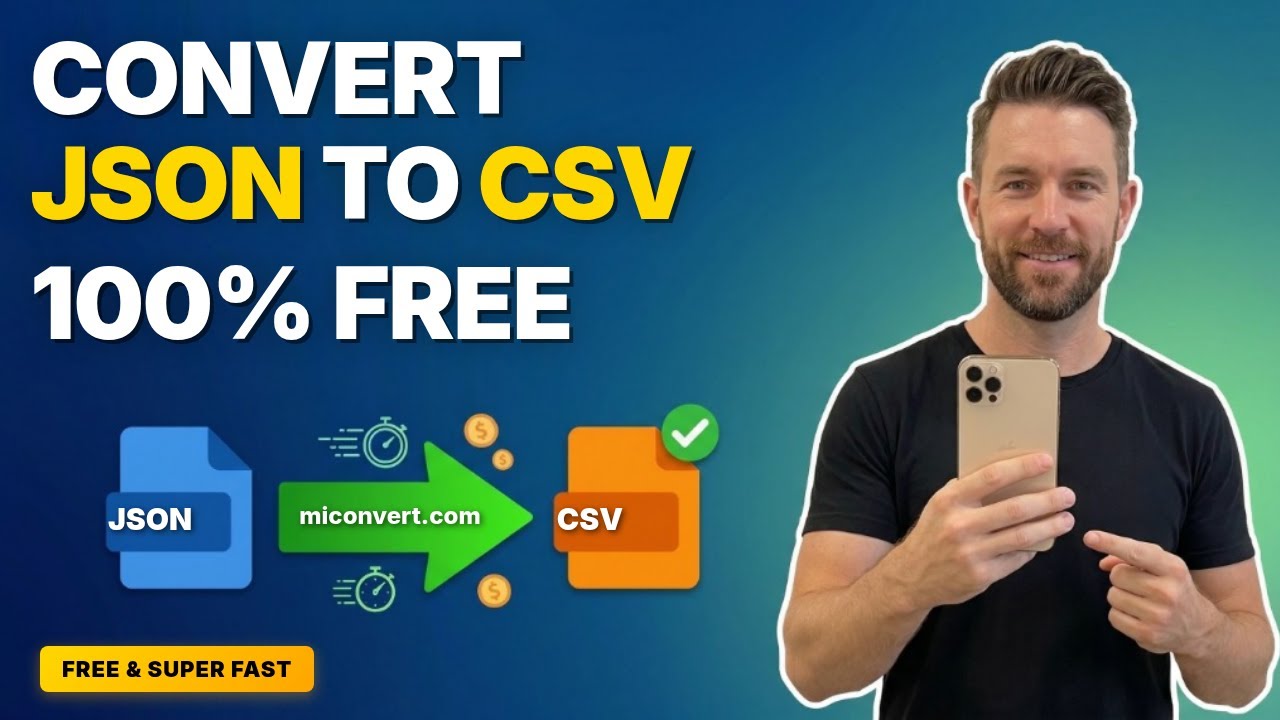 JSON to CSV — Easiest Way to Convert Files for Free