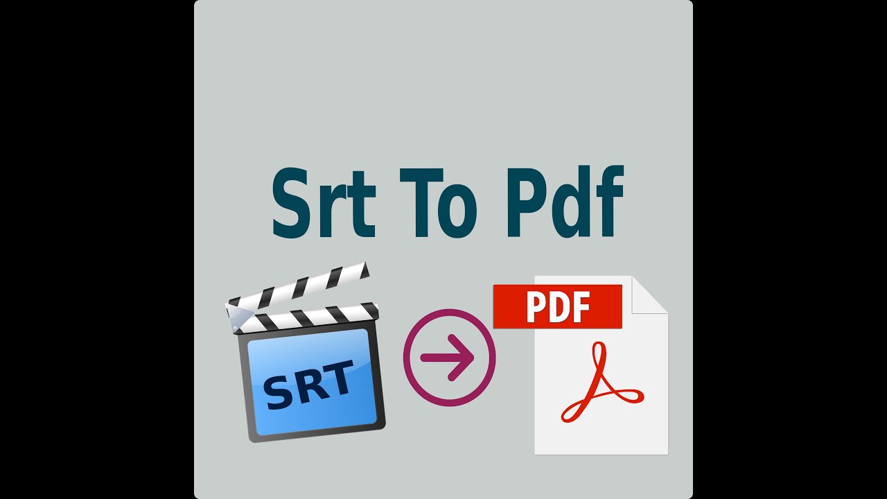 Srt To Pdf