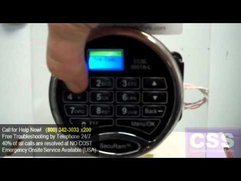 SecuRam ECSL-0601A-L02 Keypad (SR2) Changing a Combination for User ID 01 or 02