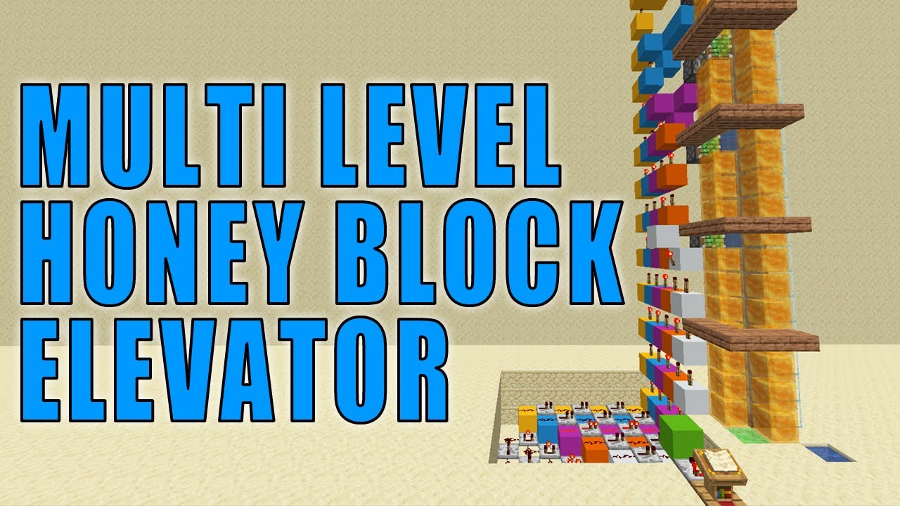 Minecraft ELEVATOR 1.20 Tutorial | Multi-Floor Honey Block | Fast and Easy