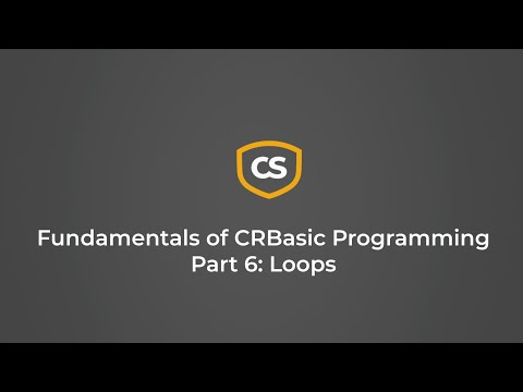 Fundamentals of CRBasic Programming Part 6: Loops : Using For/Next...