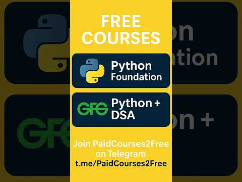 Free GFG Python + DSA Course for Beginners! 🚀