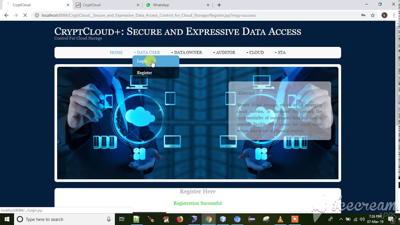 CryptCloud  Secure and Expressive Data Access Control for Cloud Storage Java Project