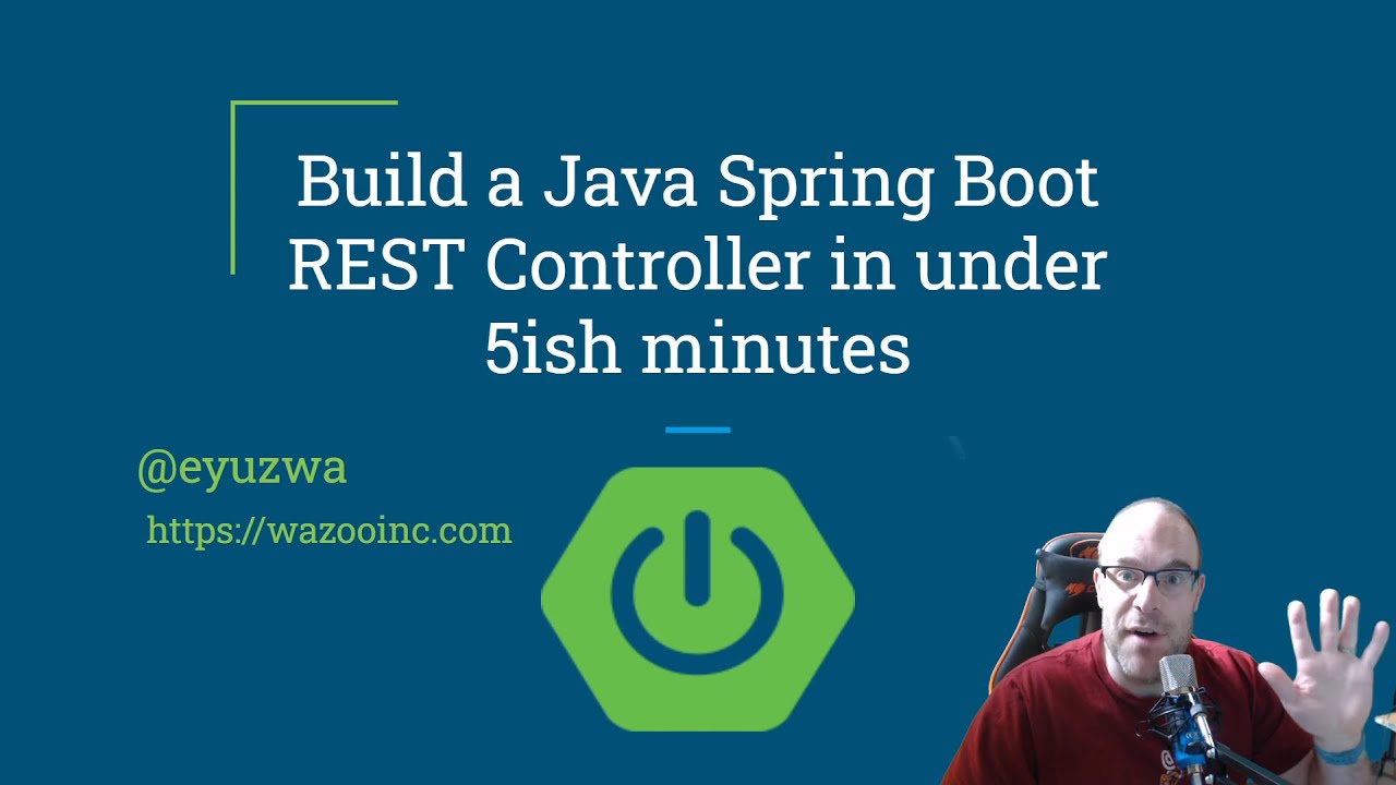 Let's build a Java Spring Boot REST Controller in under 5ish minutes! #Java #SpringBoot #WebDev