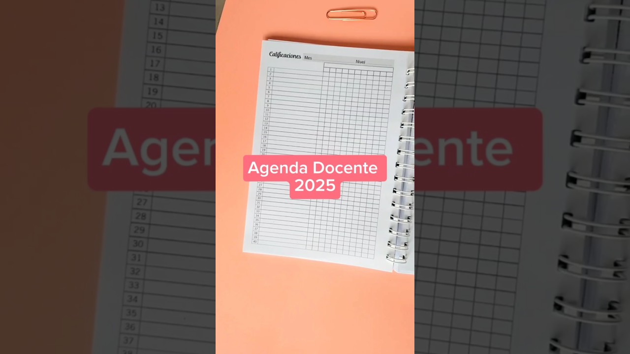 Agenda Docente 2025 - Pdf Imprimible 👩‍🏫