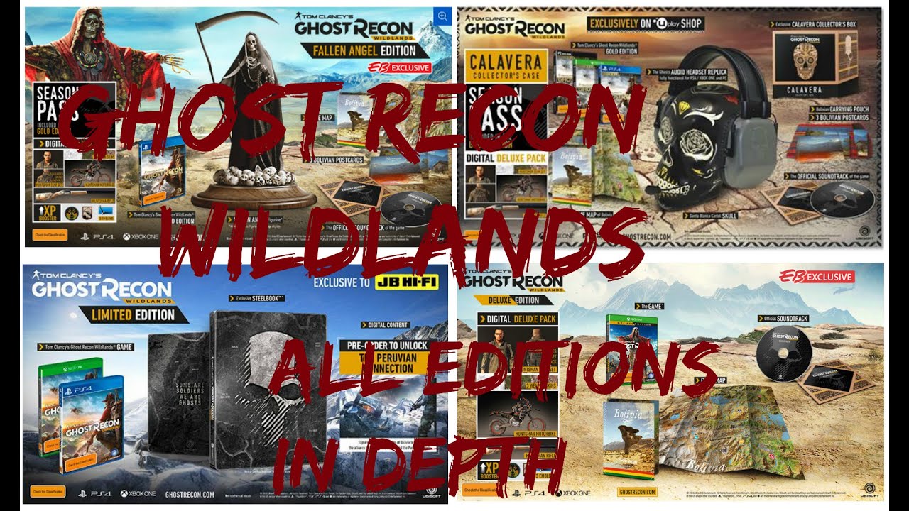 Tom Clancy’s Ghost Recon: Wildlands All Editions in Depth Explained (US & AUS edition details)