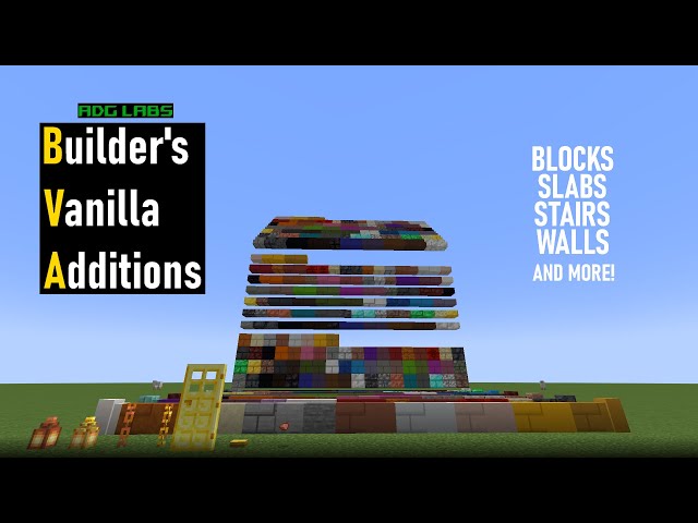 Builder's Vanilla Additions Minecraft Mod