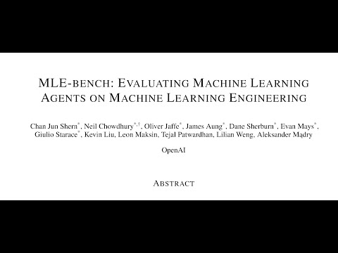 MLE-bench: Evaluating Machine Learning Agents on Machine Learning Engineering