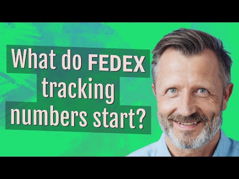 What do FedEx tracking numbers start?