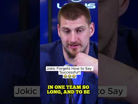 Jokic Forgets How to Say 'Successful'! 😂