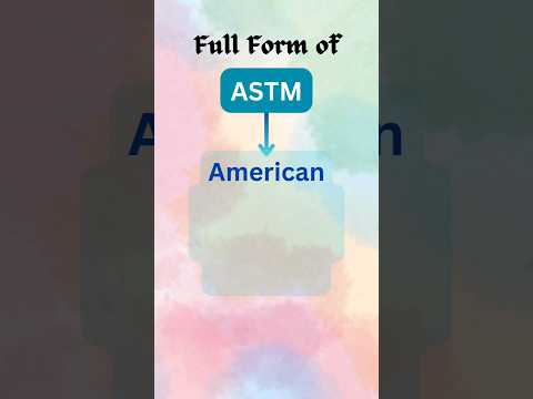 Full form of ASTM ? 🤔 #ytshorts #shorts