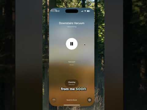 My robot vacuum in Apple's Home app with iOS 18.4