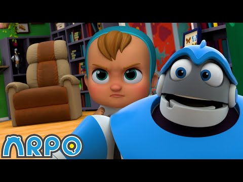 Baby Daniel & Apro Vs The Chairminator | Baby Daniel and ARPO The Robot | Funny Cartoons for Kids