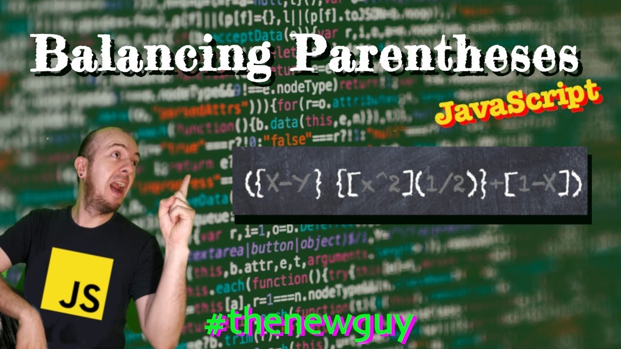 Balancing parentheses algorithm with javascript