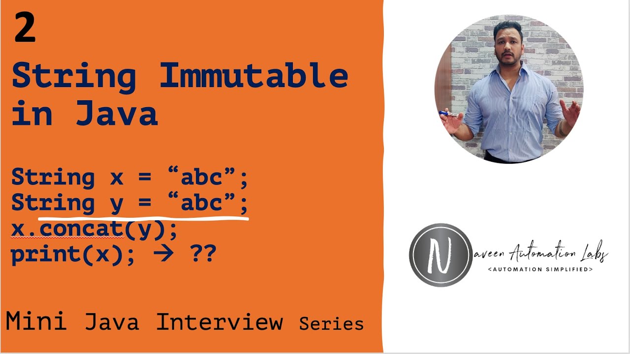 String Immutable In Java Interview Question