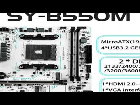 SOYO AMD B550M Gaming Motherboard USB3.1 M.2 Nvme Sata3 DDR4 Dual Channel Supports RYZEN R3 R5 R7 30