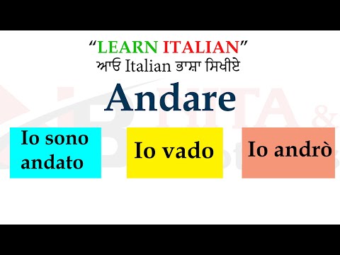 Verbo Andare | Passato - Presente - Futuro | Learn Italian with Nita and brothers