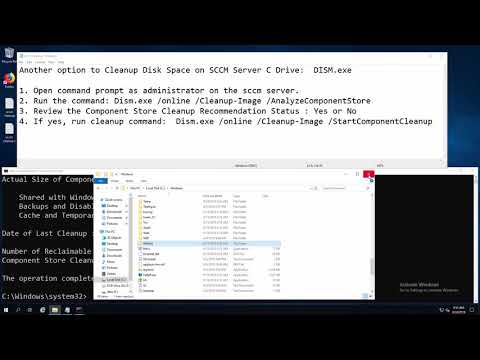 Free up disk space using DISM